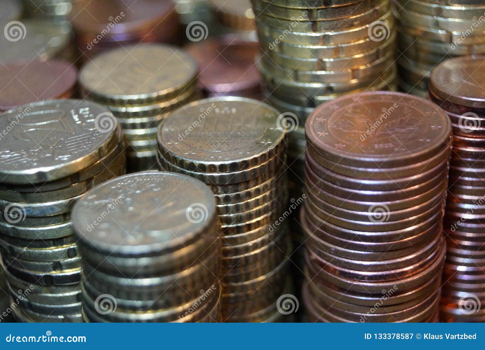 A Packet of Euro Cent Coins Stock Image - Image of euro, cash: 133378587