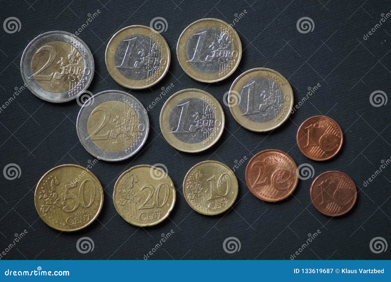 A Packet of Euro Cent Coins Stock Image - Image of banking, currency ...
