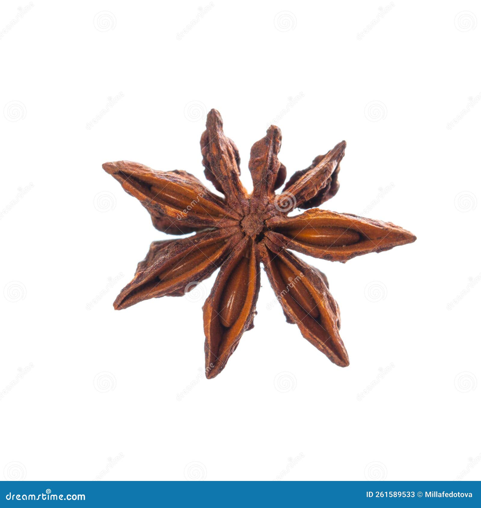 Whole Star Anise Isolated on White Background Stock Image - Image of ...