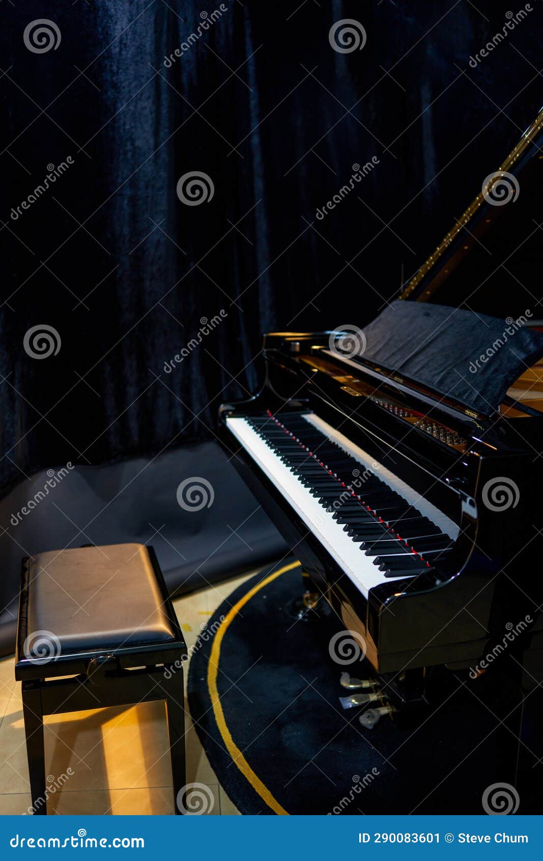 The Whole of a Top Grand Piano Stock Image - Image of magnificent ...