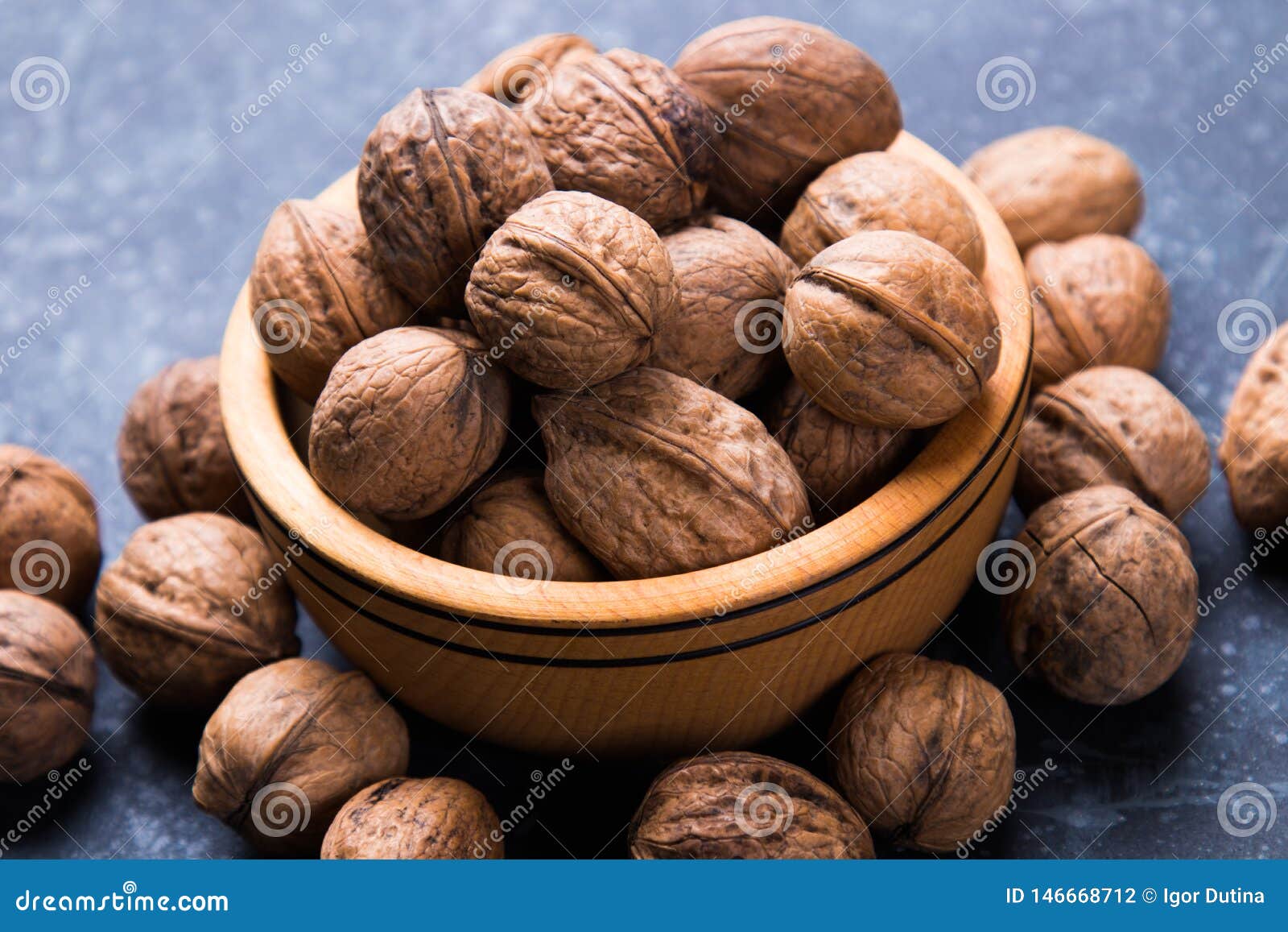 Whole walnut shells stock photo. Image of kernel, photograph - 146668712