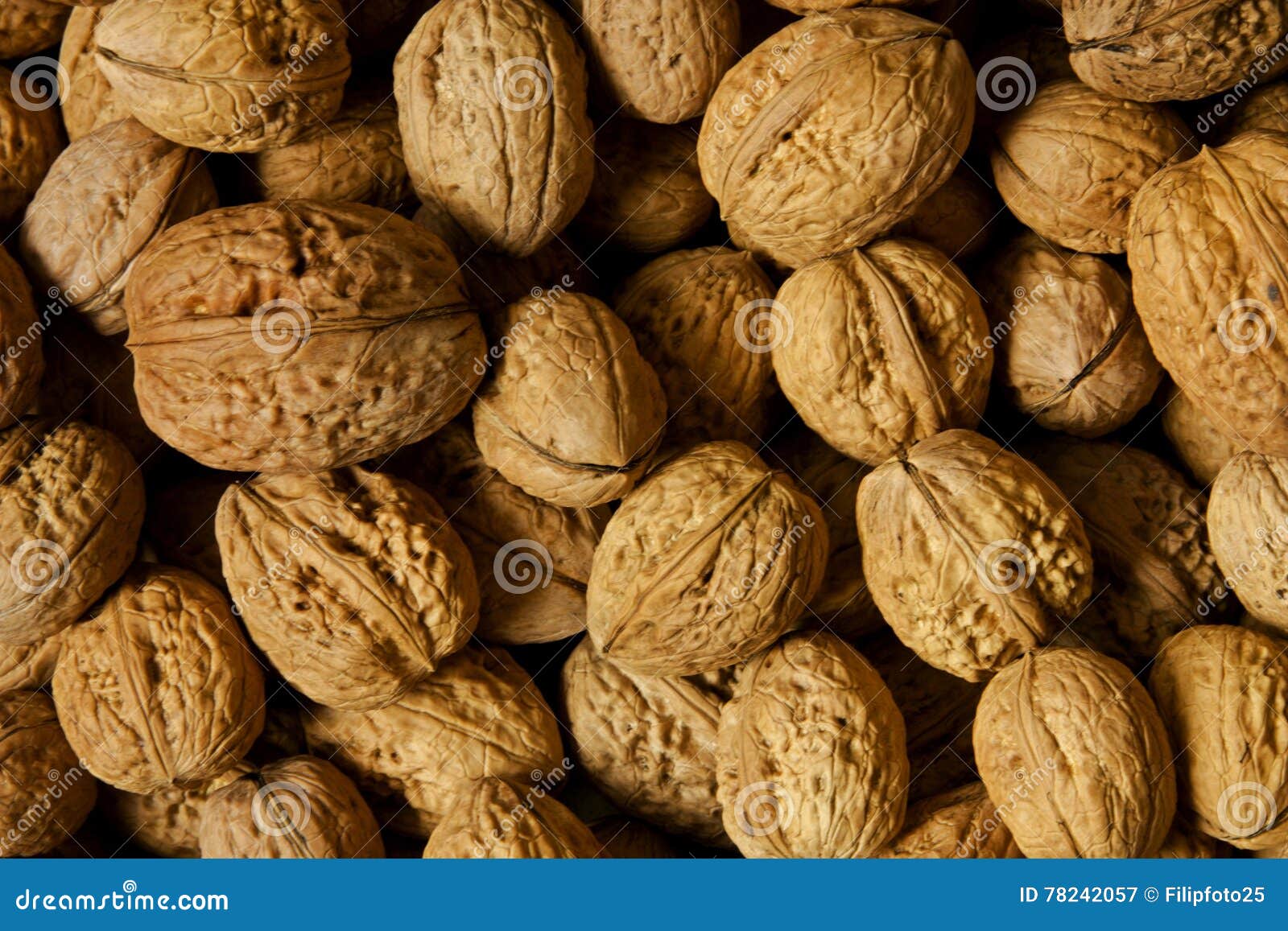 Whole walnuts in shell stock image. Image of food, closeup - 78242057