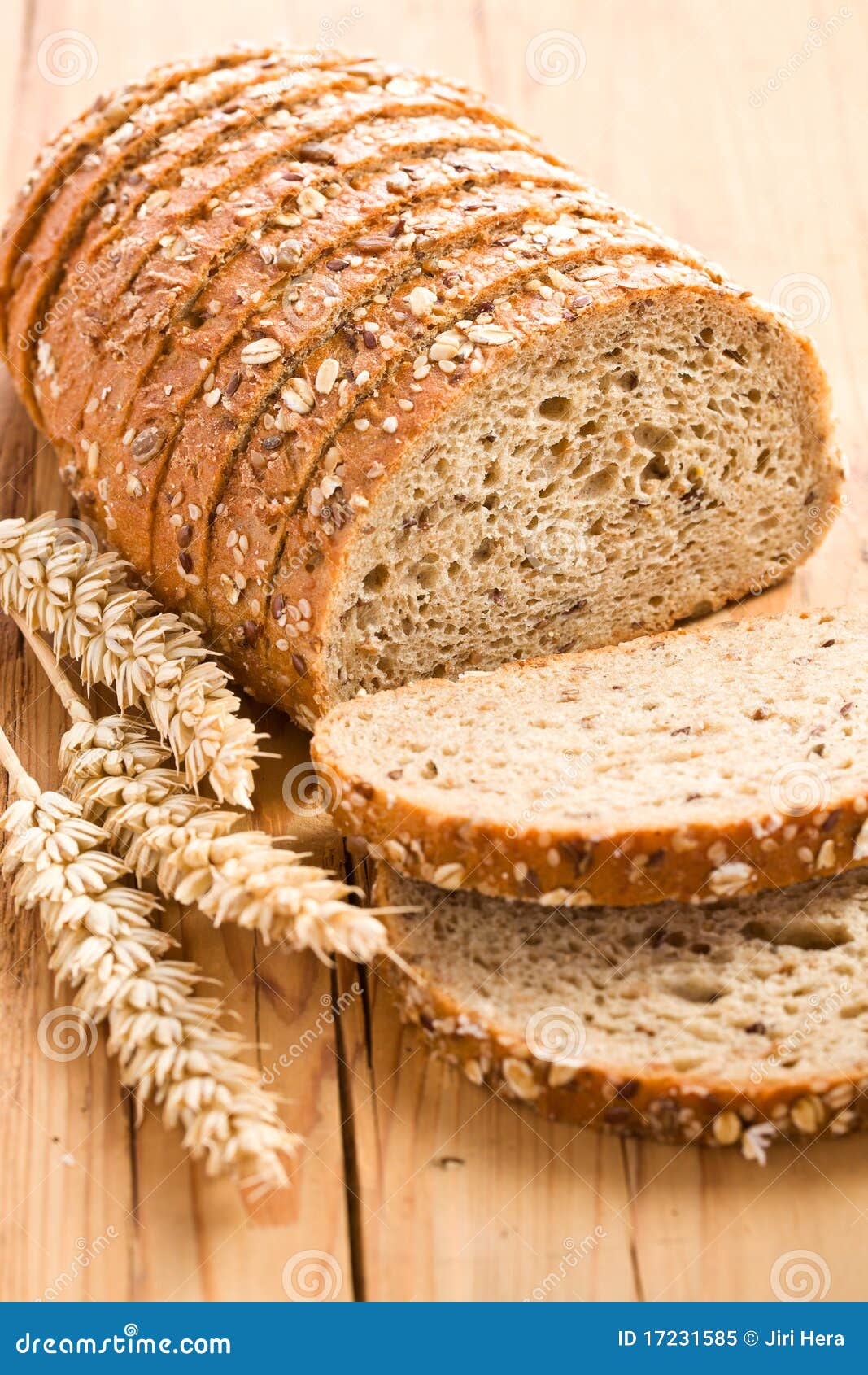 Whole wheat bread stock image. Image of baked, cereal - 17231585