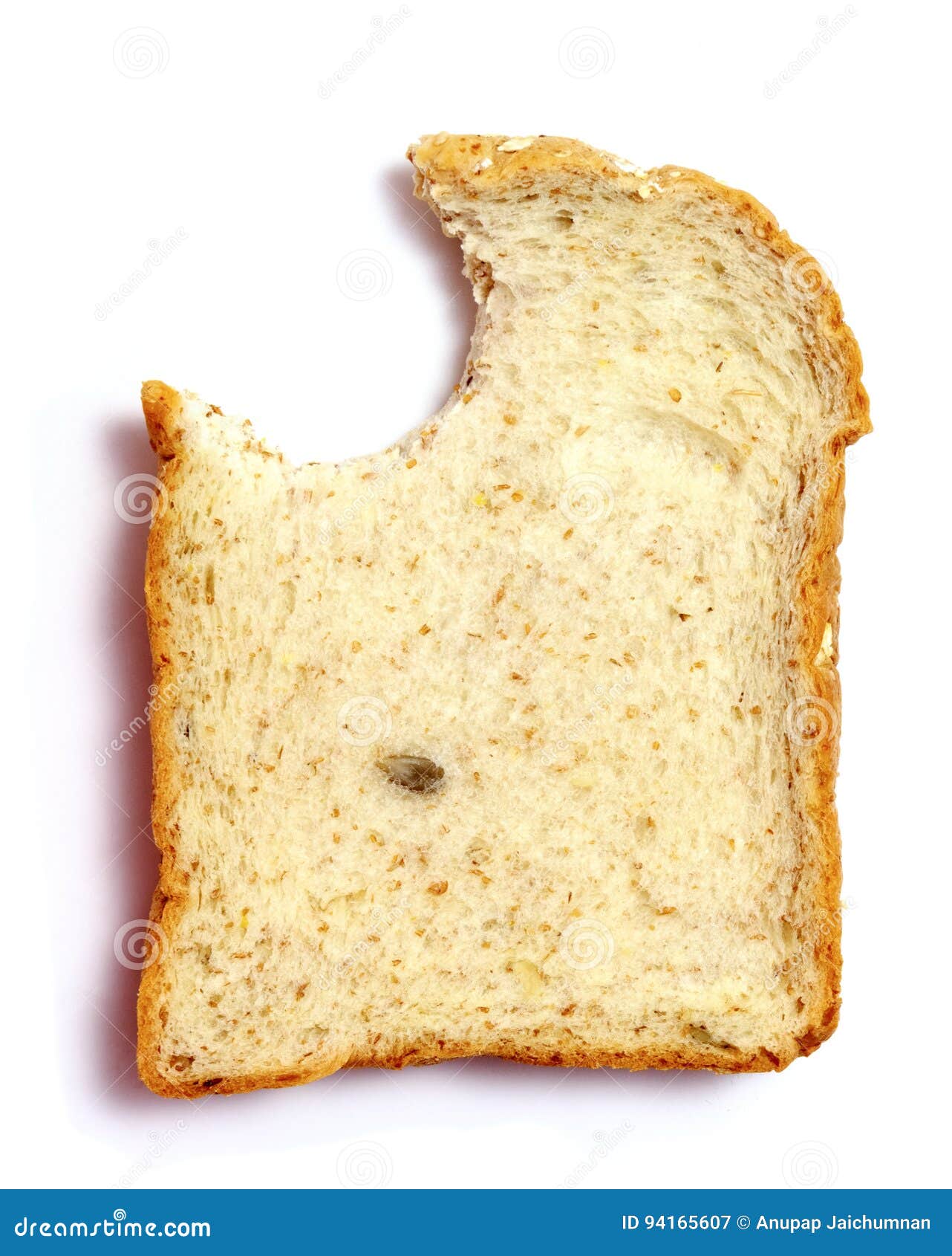 Whole wheat bread bite stock image. Image of wheat, soft - 94165607