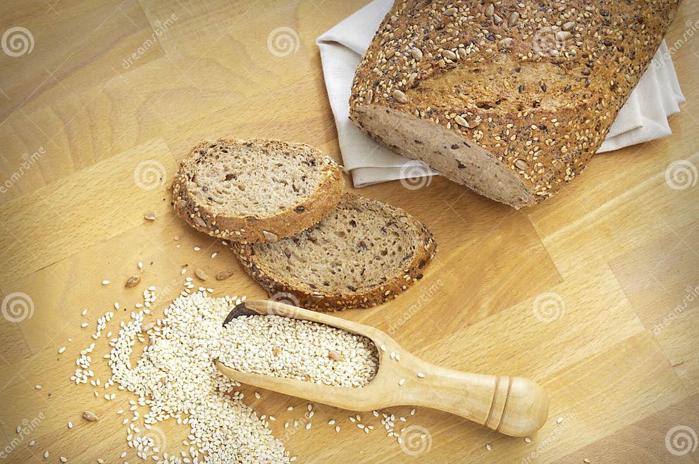 Whole Wheat Bread(horizontal) Stock Photo - Image of grain, sliced ...