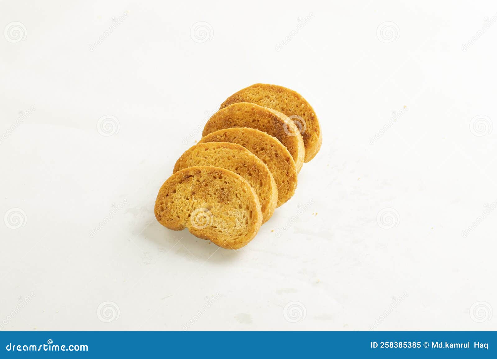 Whole Wheat Bread Slices on a White Background Stock Image - Image of ...