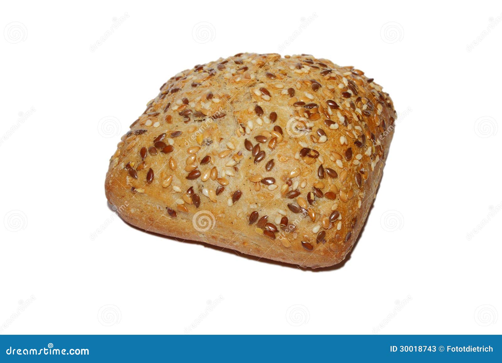 Whole wheat bun stock image. Image of closeup, dough - 30018743