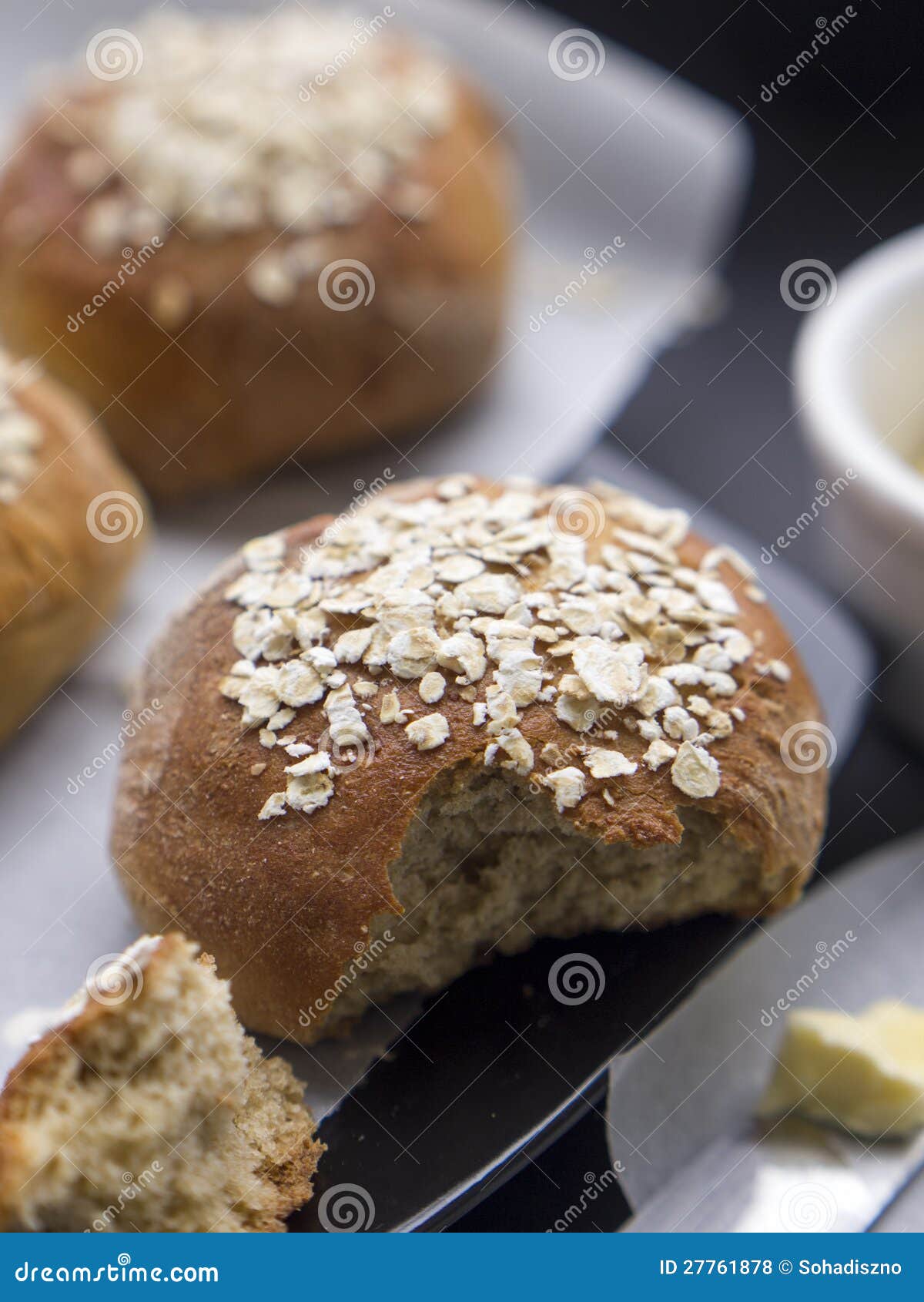 Whole wheat buns stock photo. Image of wheat, food, roll - 27761878