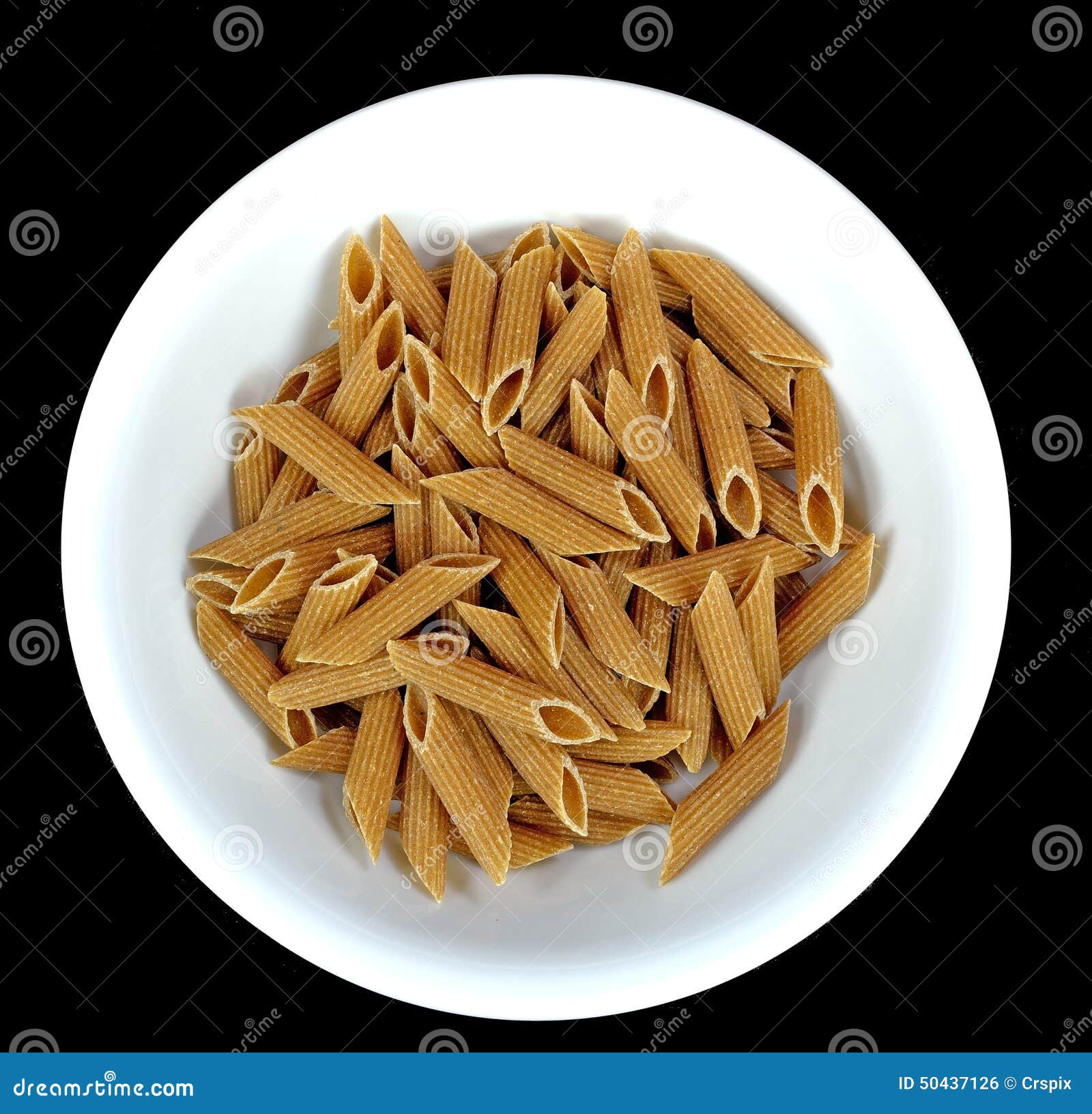Whole wheat penne pasta stock photo. Image of grain, penne - 50437126