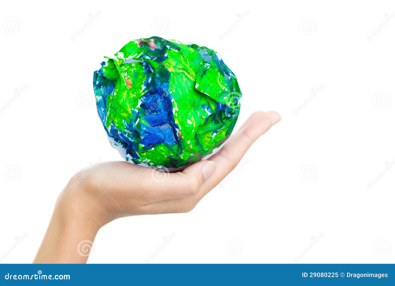 Whole world on the arm stock image. Image of natural - 29080225