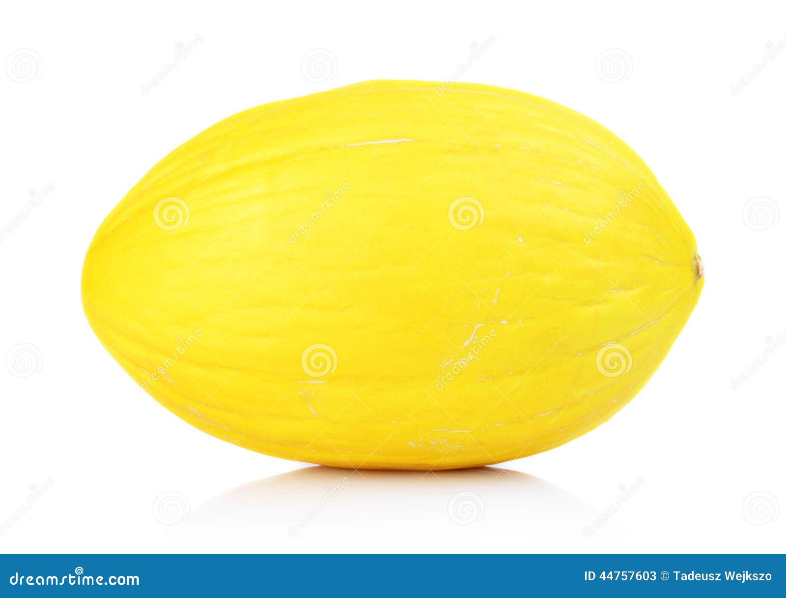 Whole Yellow Canary Melon Isolated White in Studio Stock Image - Image ...