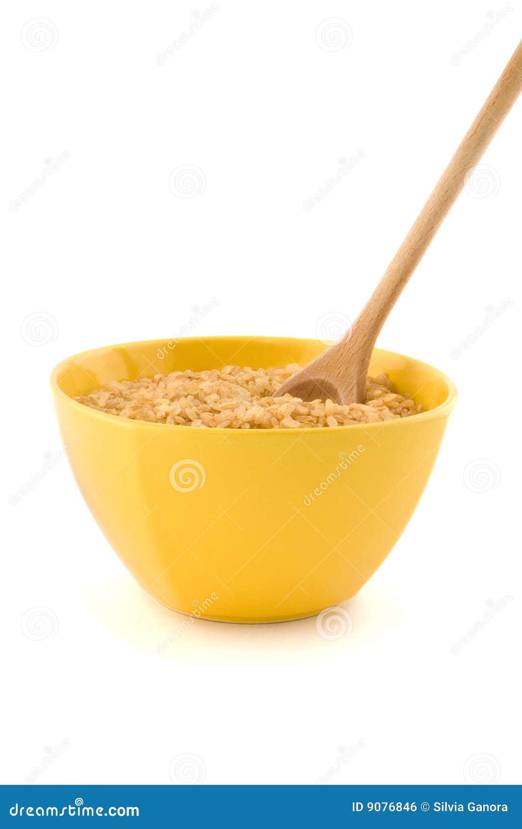 Wholegrain rice stock photo. Image of wholegrain, isolated - 9076846