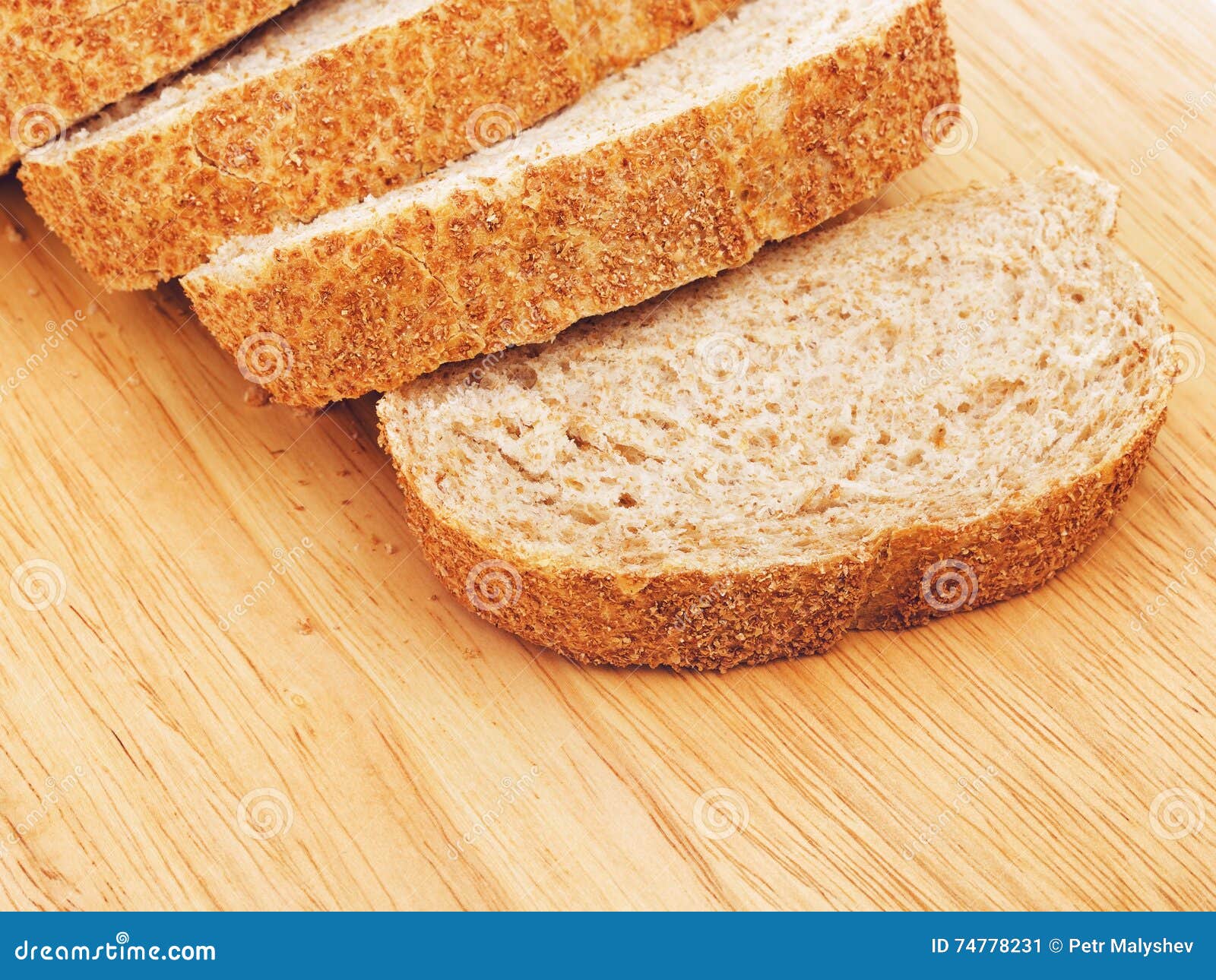 Wholegrain White Bread stock image. Image of homemade - 74778231