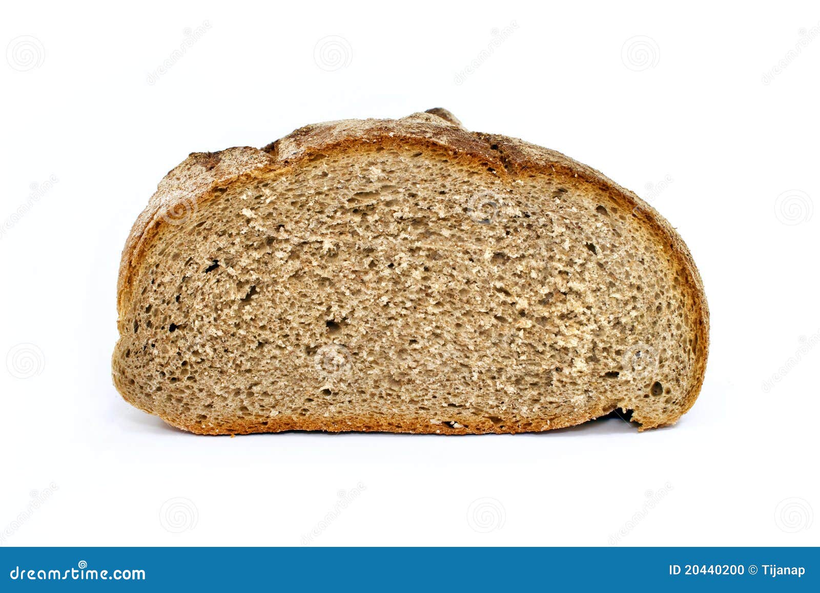Wholemeal bread half stock photo. Image of natural, baked - 20440200