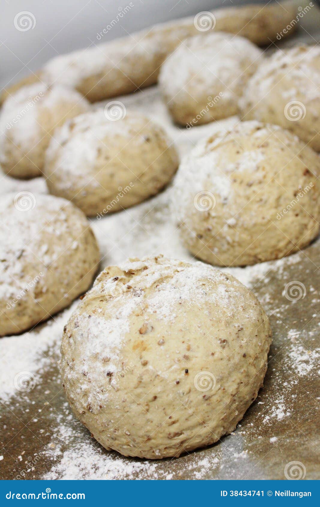 Wholemeal bread proving stock image. Image of proving - 38434741