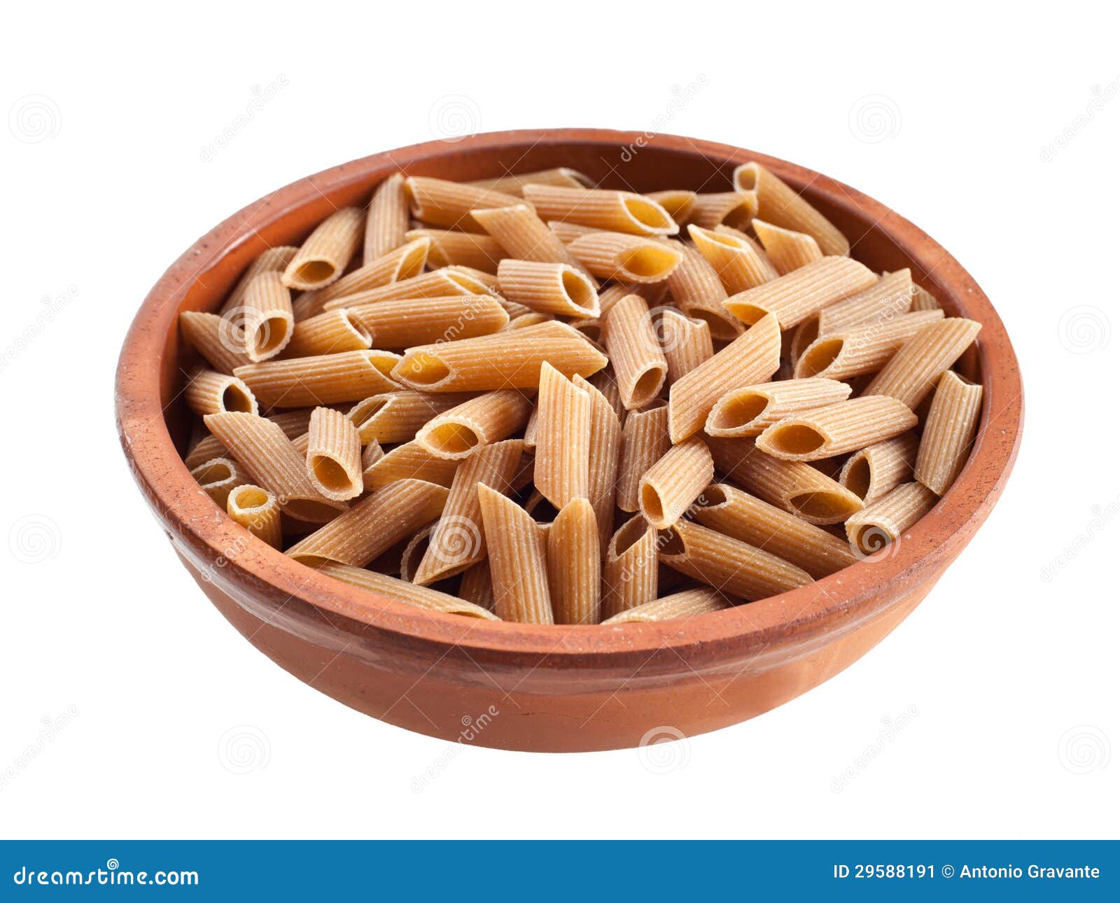 Wholemeal Penne Italian Pasta Stock Image - Image of hard, light: 29588191