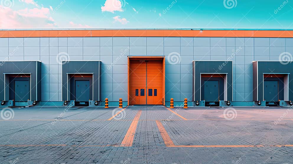 Wholesale Distribution Center, Stock Illustration - Illustration of ...