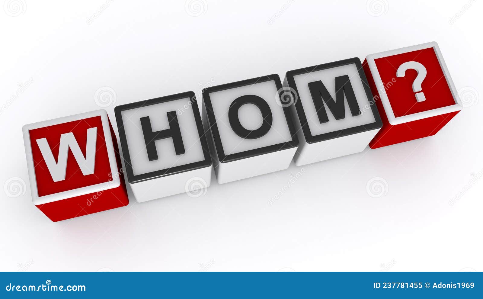 Whom word block on white stock illustration. Illustration of frequently ...