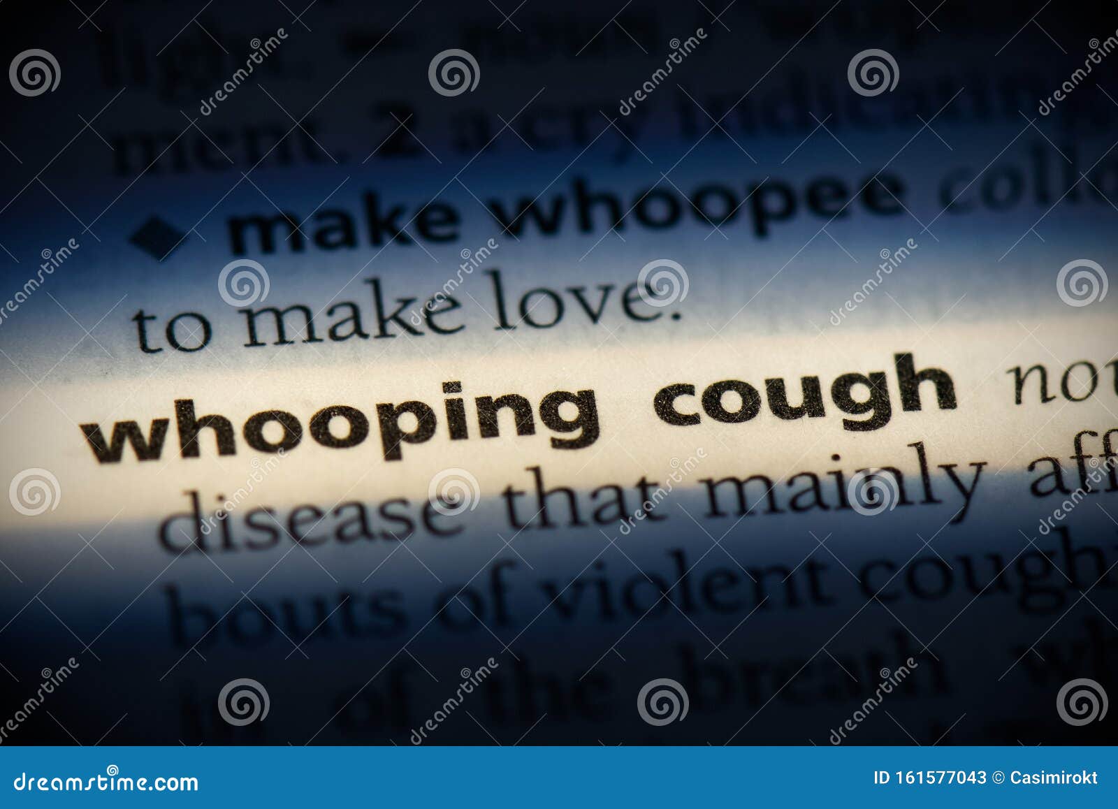 Cough Word Written On Wooden Blocks And Stethoscope On Light Blue ...