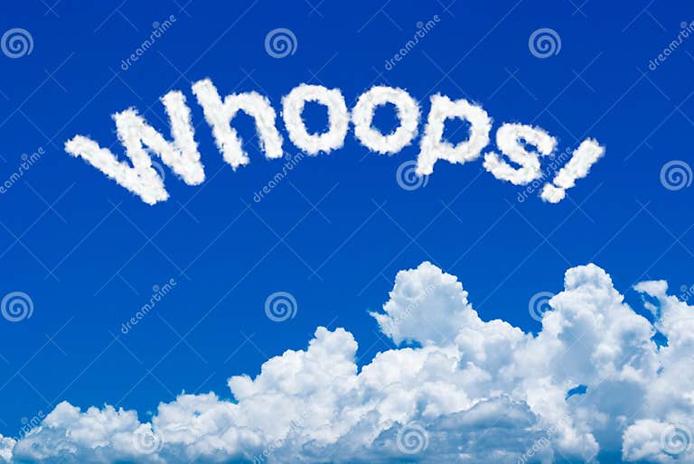 Whoops stock image. Image of warning, fail, expression - 43940027