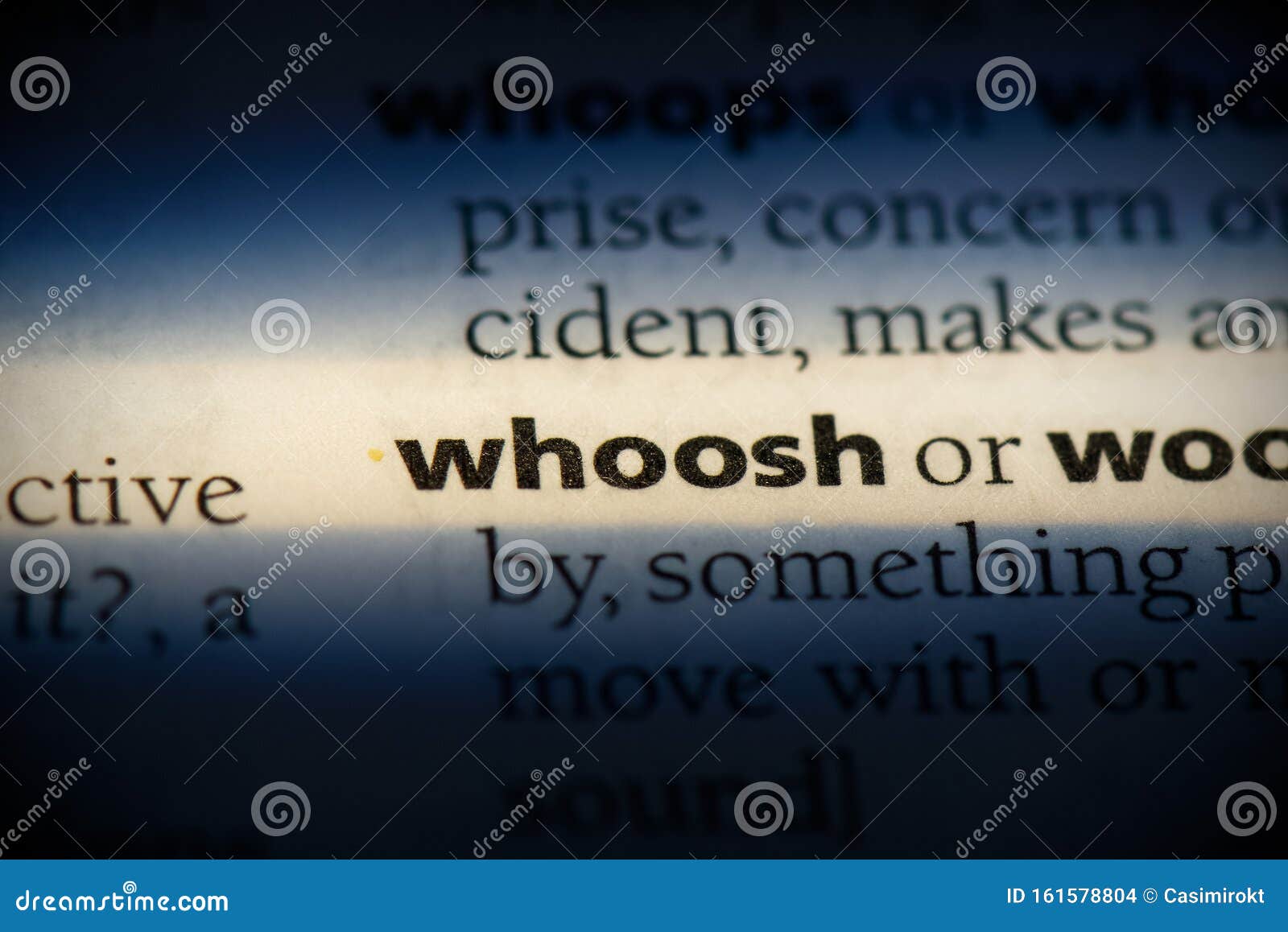 Whoosh stock photo. Image of linguistic, focus, book - 161578804
