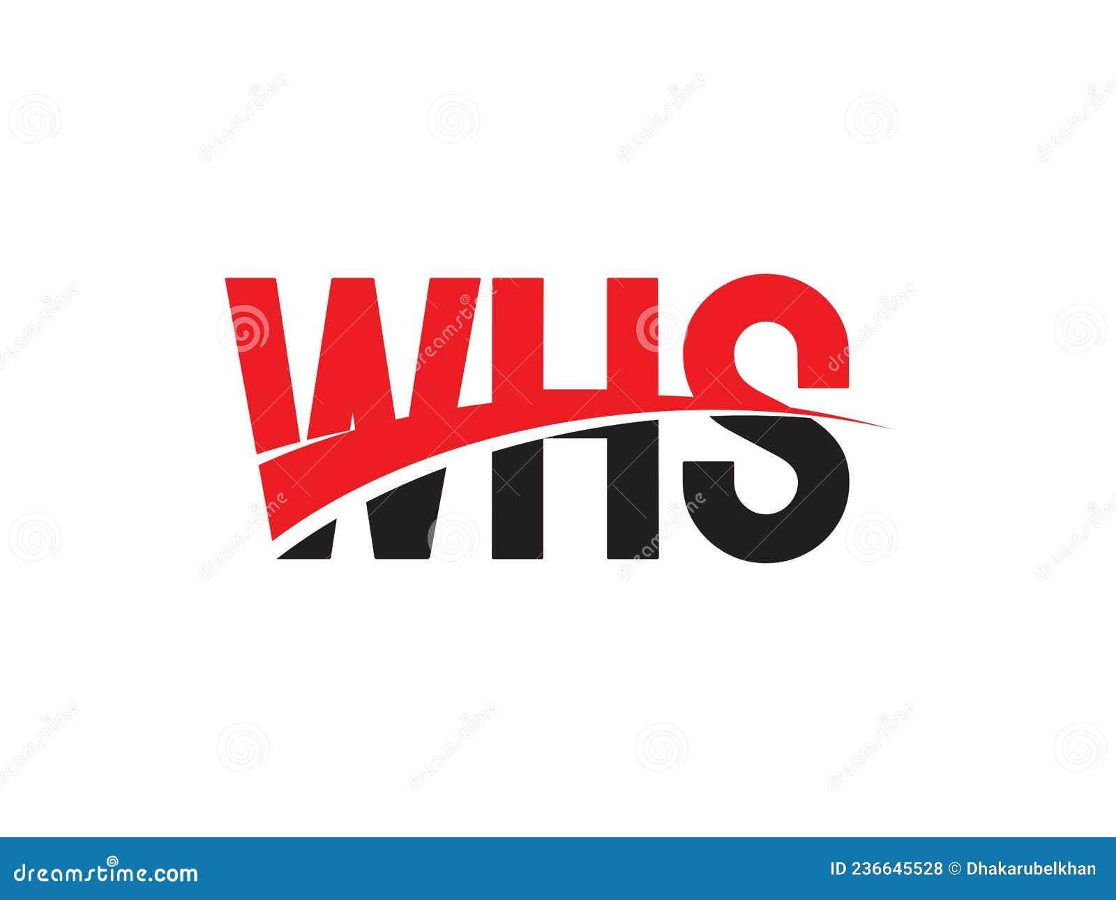 WHS Letter Initial Logo Design Vector Illustration Stock Vector ...