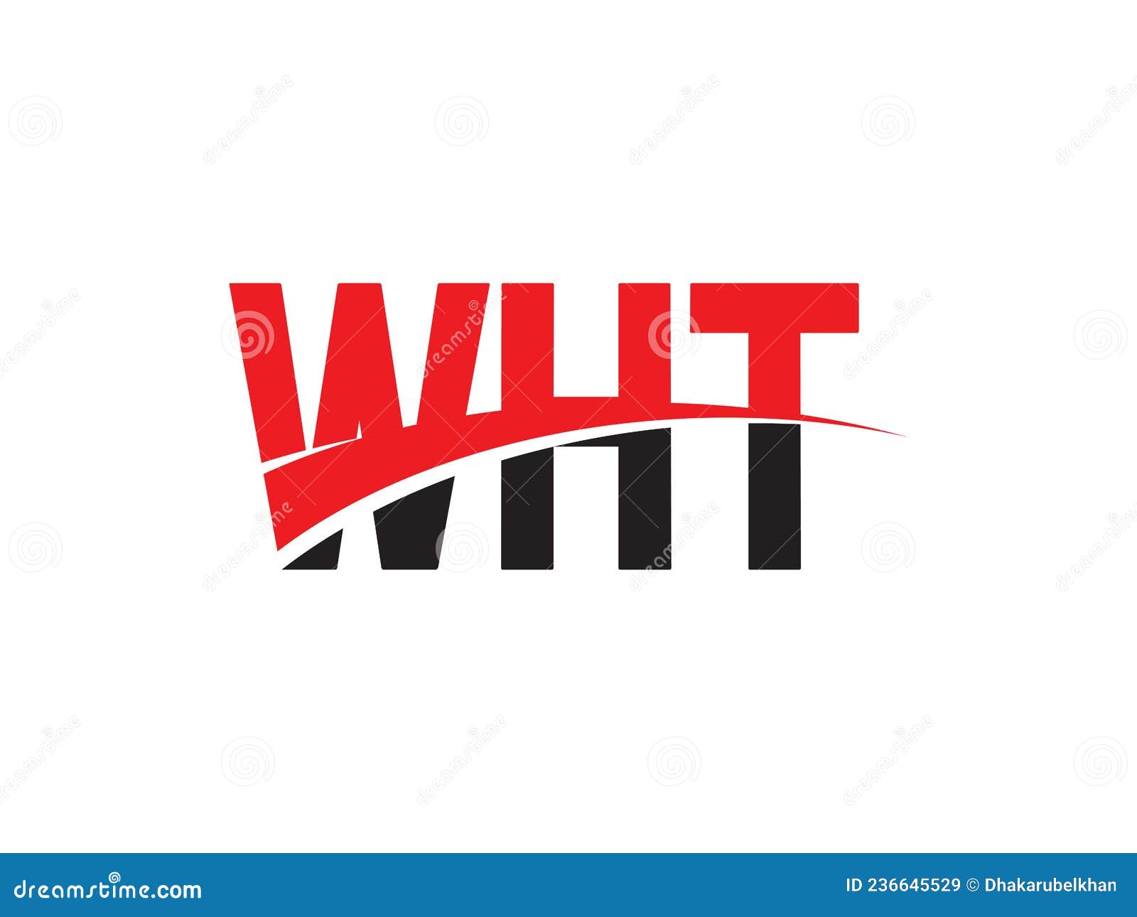 WHT Letter Initial Logo Design Vector Illustration Stock Vector ...