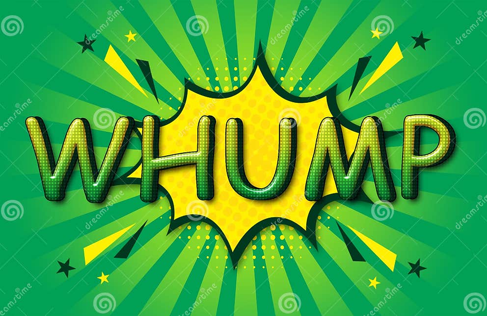 WHUMP Comic Speech 3d Text Style Effect High Resolution Stock Vector ...