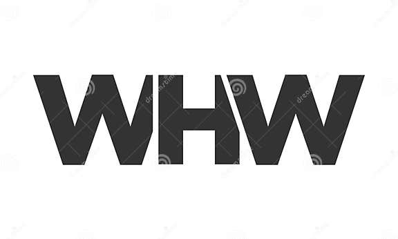 WHW Logo Design Template with Strong and Modern Bold Text. Initial ...