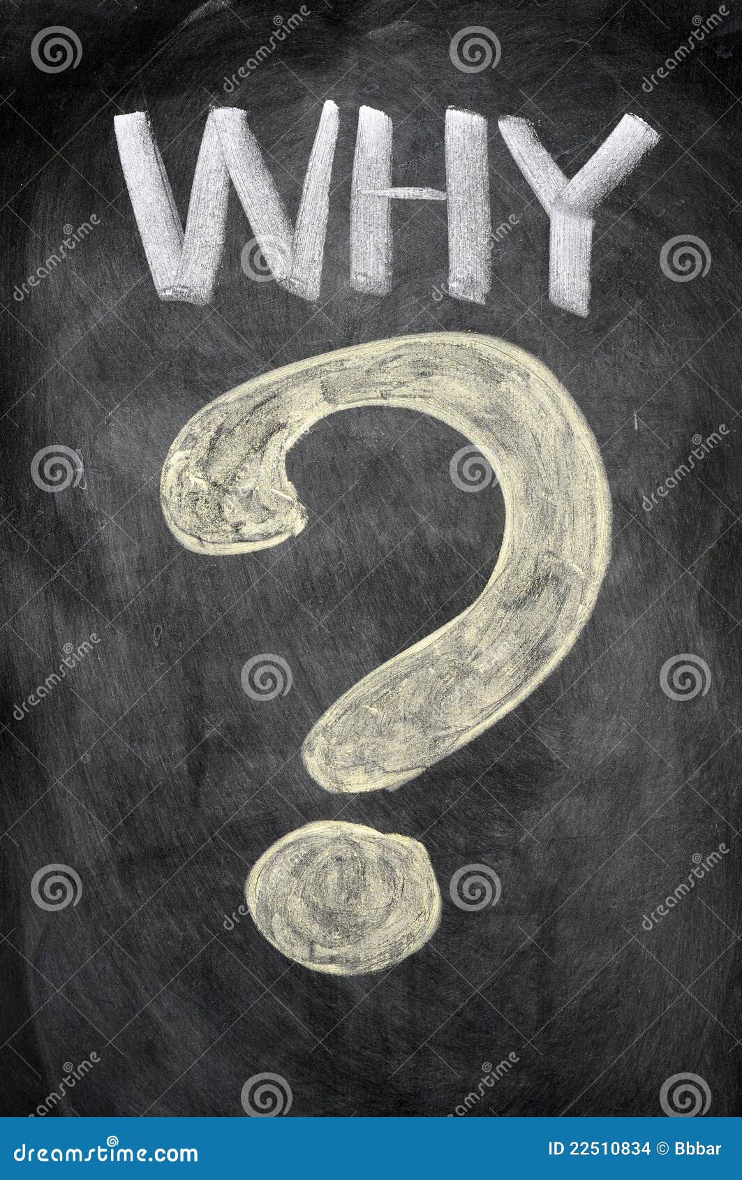 WHY with a Big Question Mark Stock Illustration - Illustration of ...
