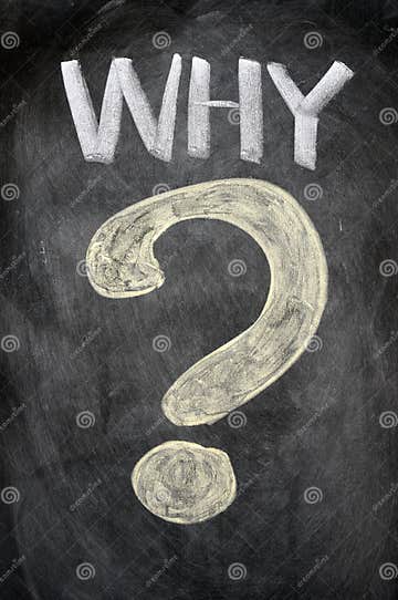 WHY with a Big Question Mark Stock Illustration - Illustration of ...