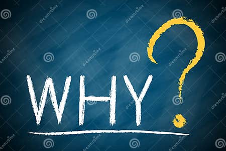 WHY with a Big Question Mark Stock Image - Image of blocks, mark: 44927939