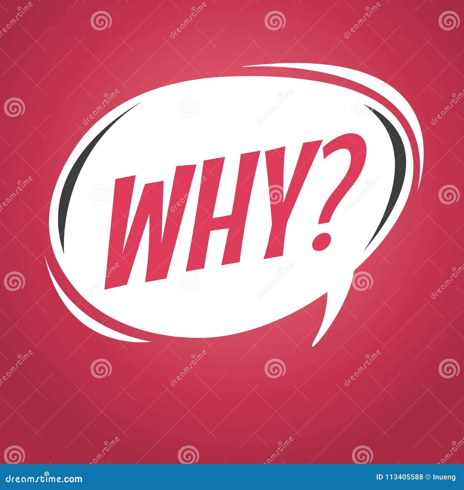 Why cartoon speech bubble stock vector. Illustration of reason - 113405588