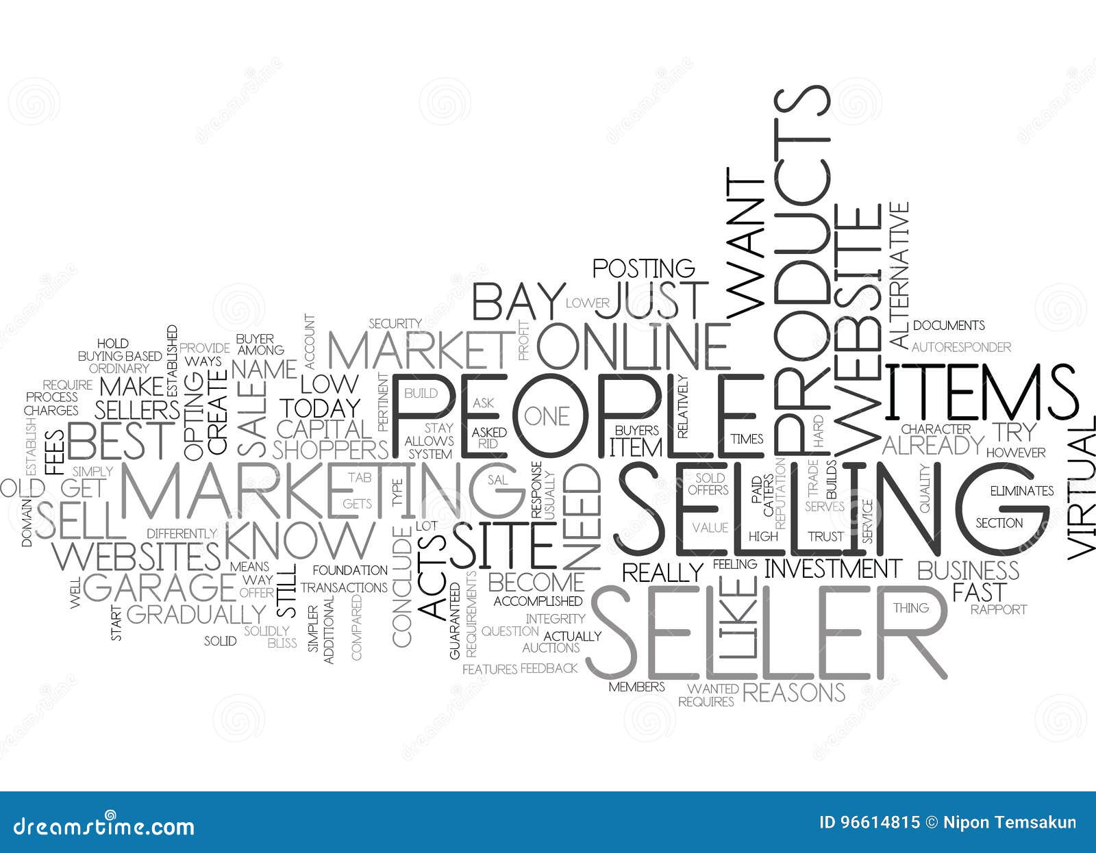 Why E Bay is a Seller S Bliss Word Cloud Stock Illustration ...