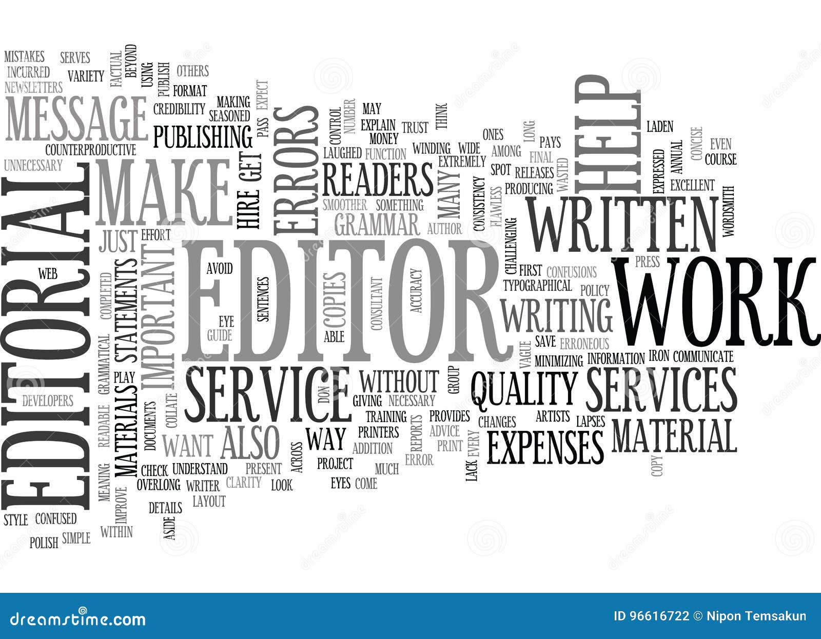 Why are Editorial Services Important Word Cloud Stock Illustration ...