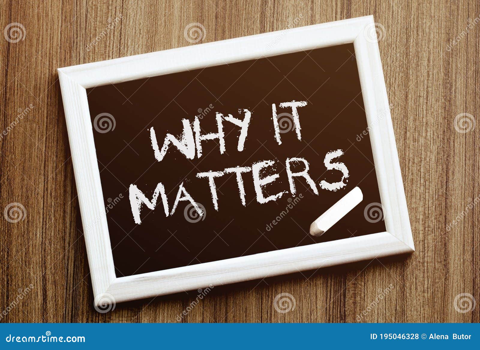 Why it Matters. Hand Writing with Copyspace for Text Stock Photo ...