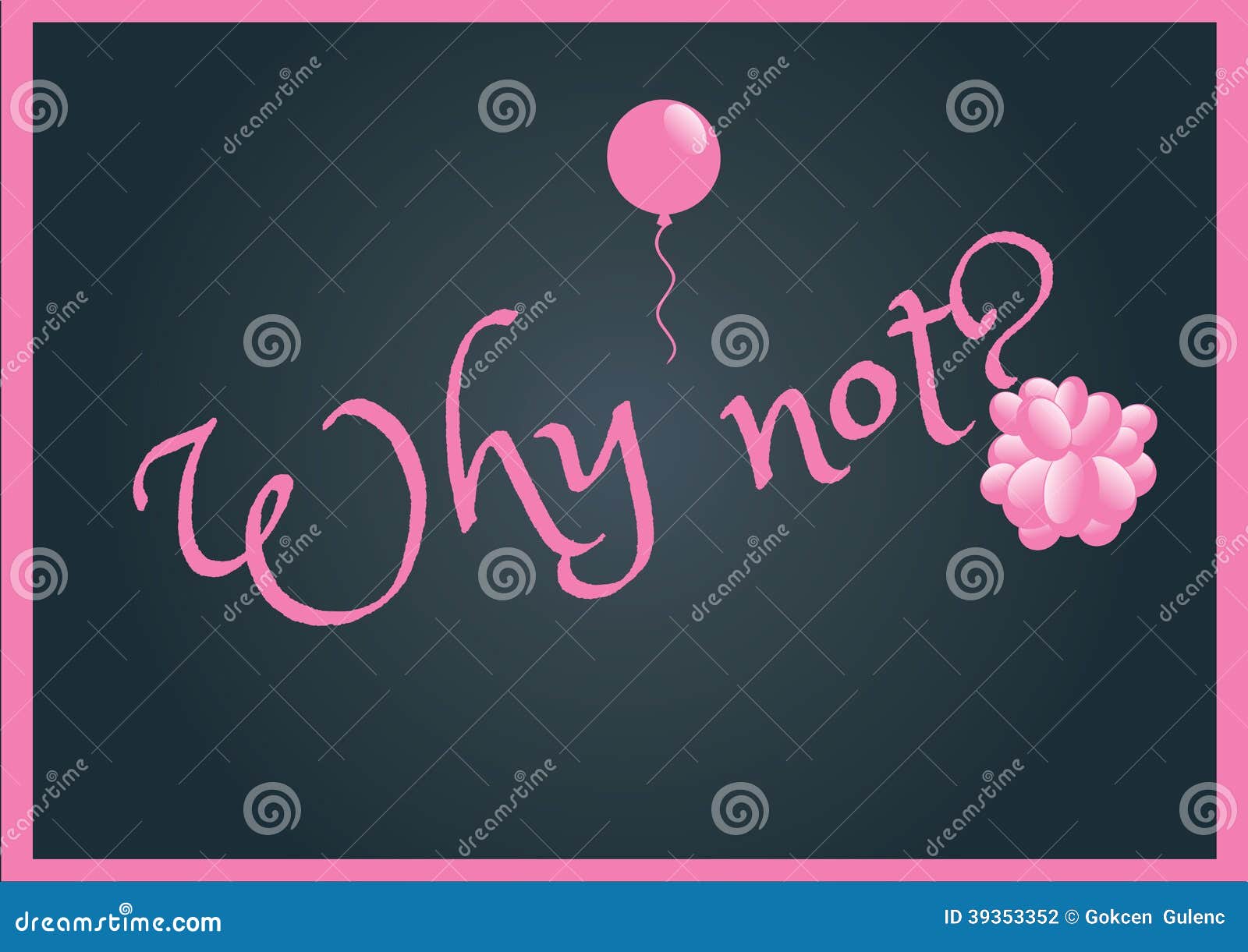 Why not? stock vector. Illustration of business, chalkboard - 39353352