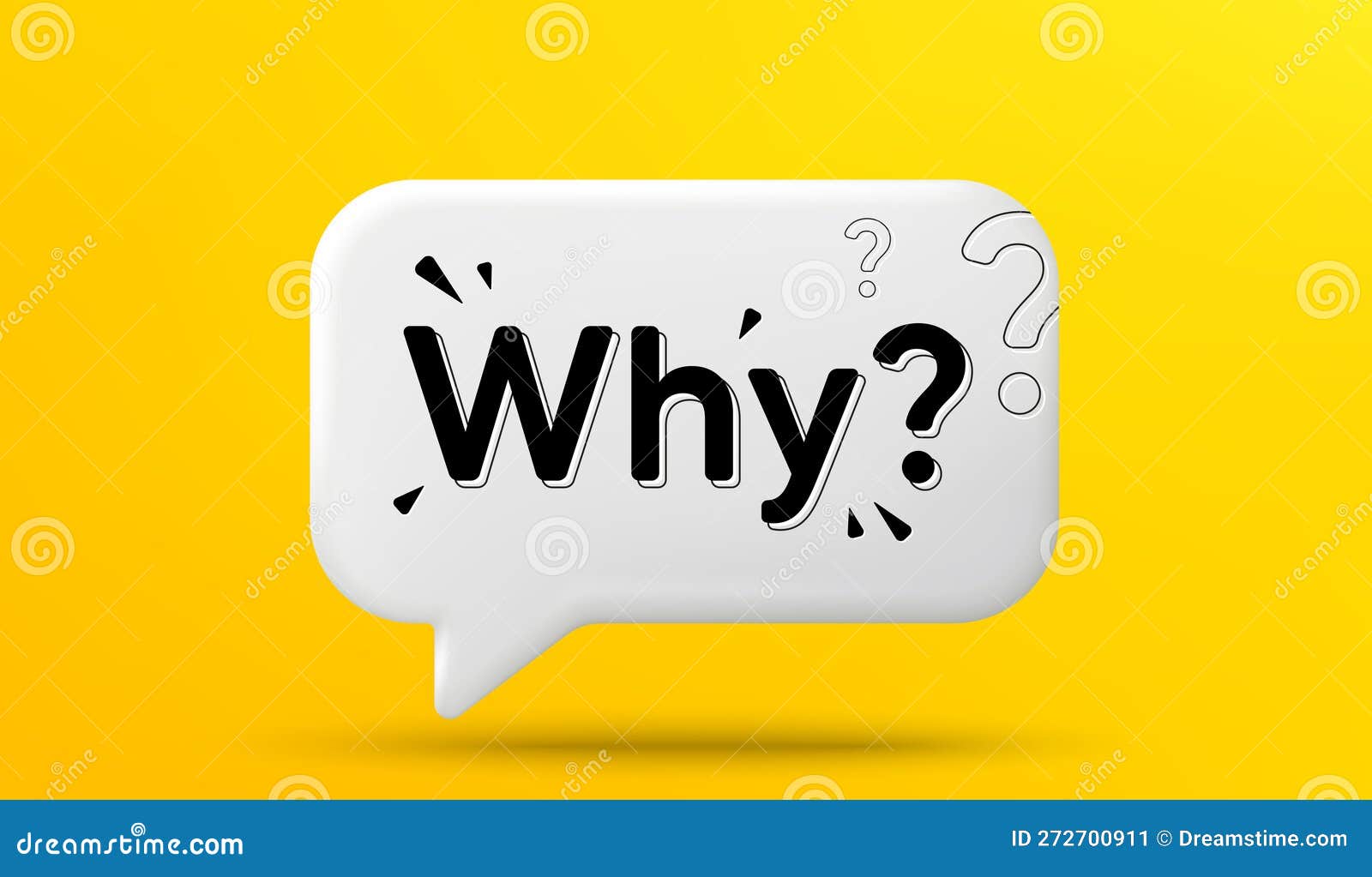 Why Question Chat Bubble. Conversation Question Speech Bubble. Yellow ...