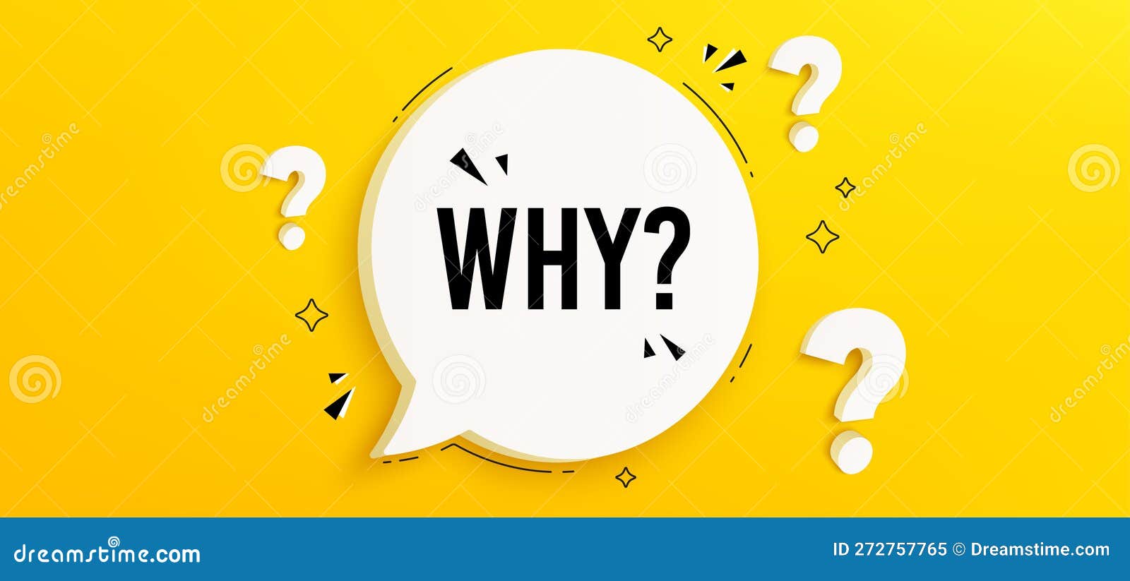 Why Question Chat Bubble. Conversation Question Speech Bubble. Yellow ...