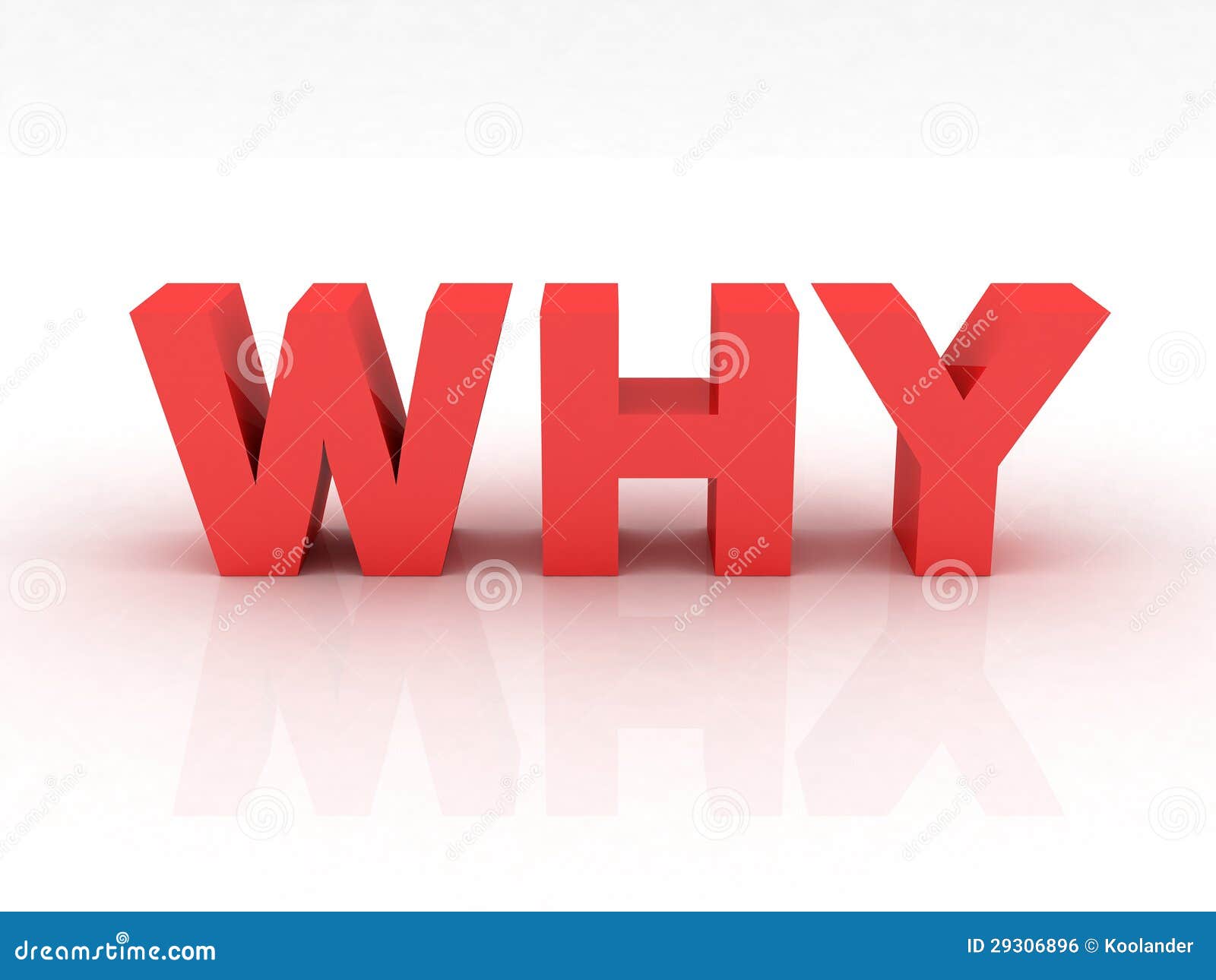 Why text in 3D - Red color stock illustration. Illustration of text ...