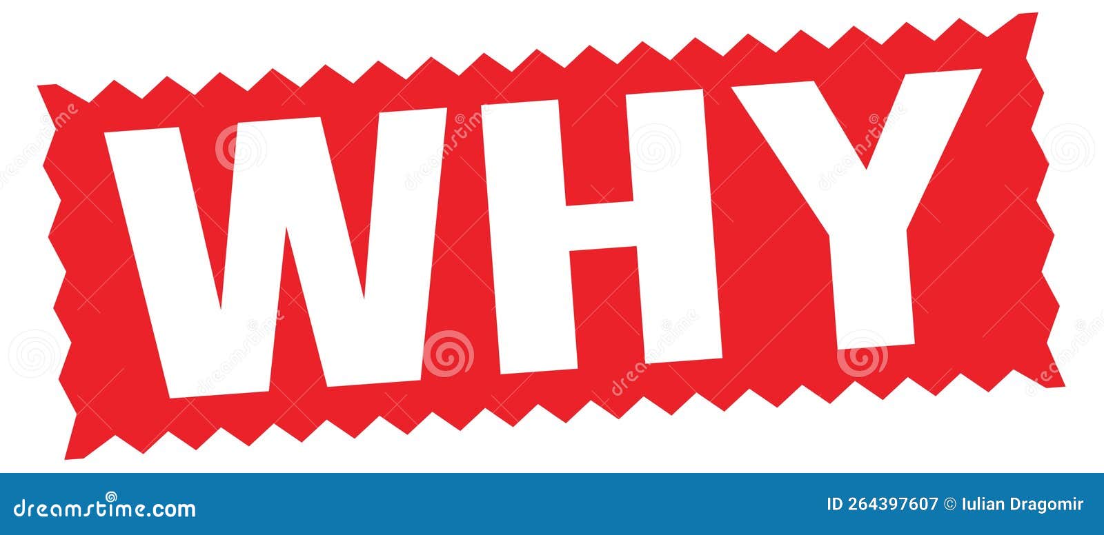 WHY Text Written on Red Stamp Sign Stock Illustration - Illustration of ...