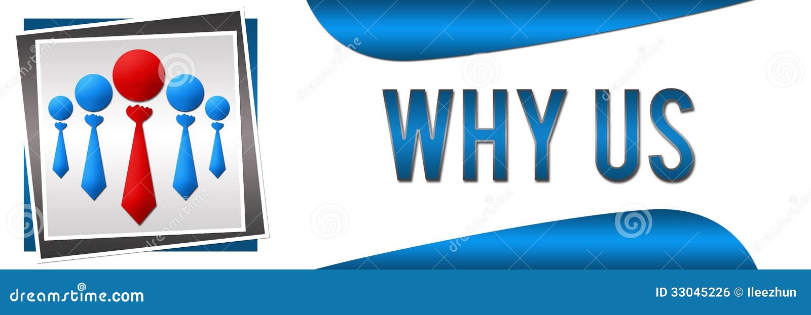 Why Us Banner stock illustration. Illustration of graphic - 33045226