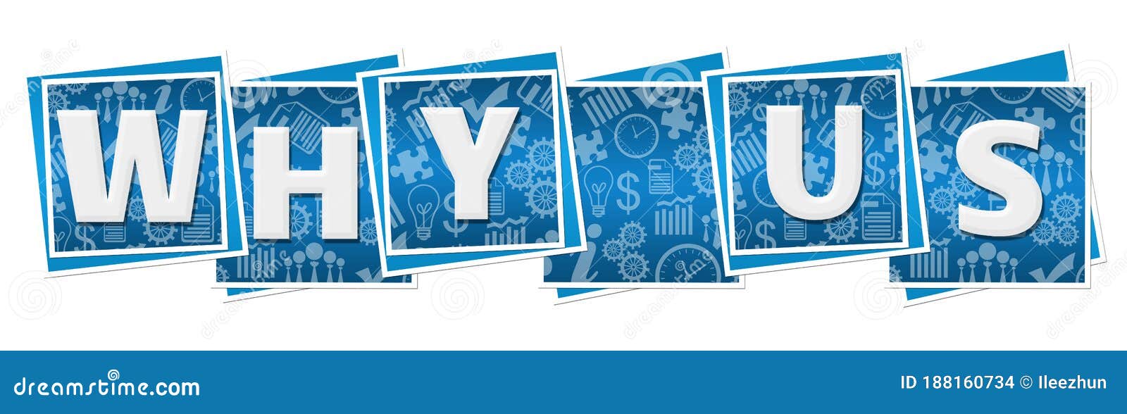 Why Us Business Texture Blocks Blue Stock Illustration - Illustration ...