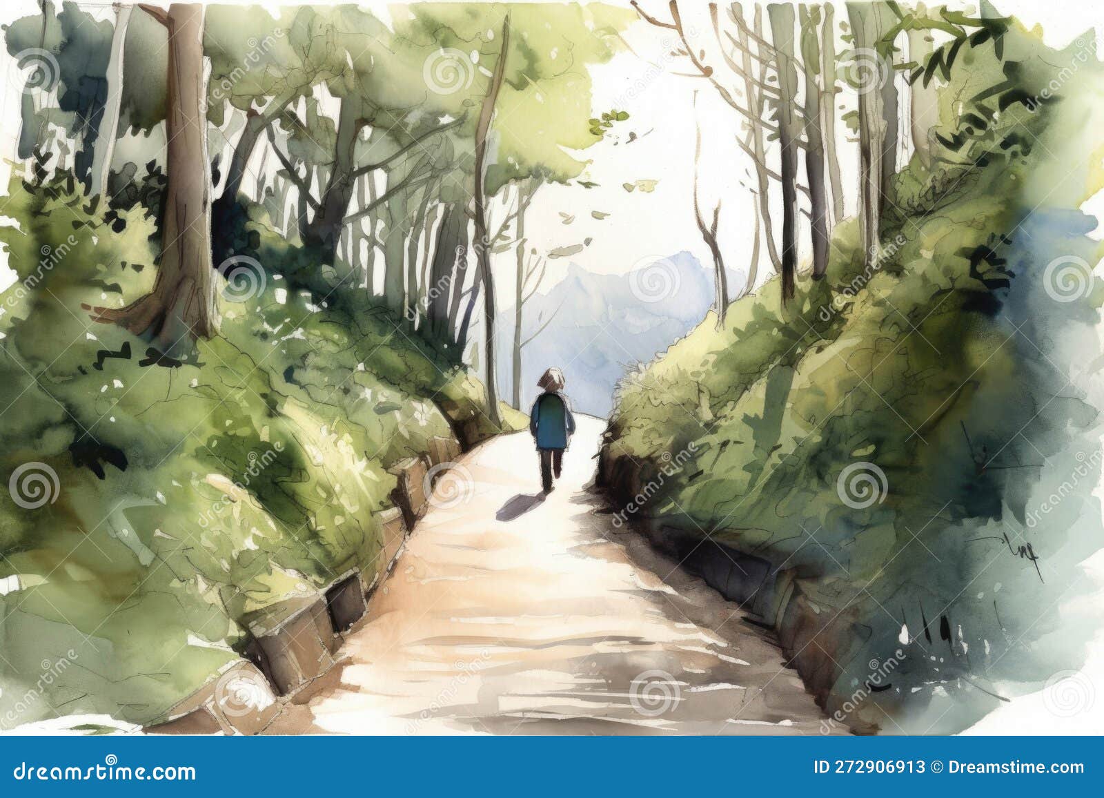 Why Walking Can Be Your Path To Wellness . AI Generation Stock Image ...