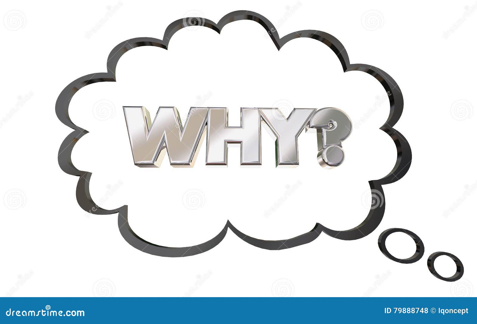 Why Wondering Reason Thought Bubble Thinking Question Stock ...