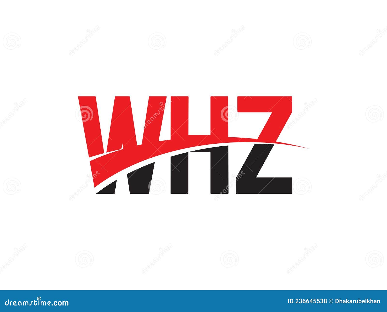 WHZ Letter Initial Logo Design Vector Illustration Stock Vector ...