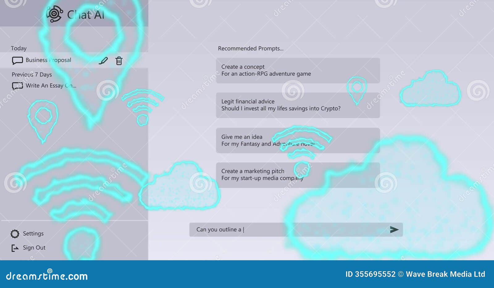 Business Proposal Cover Design Template Adept For Multipurpose Projects ...