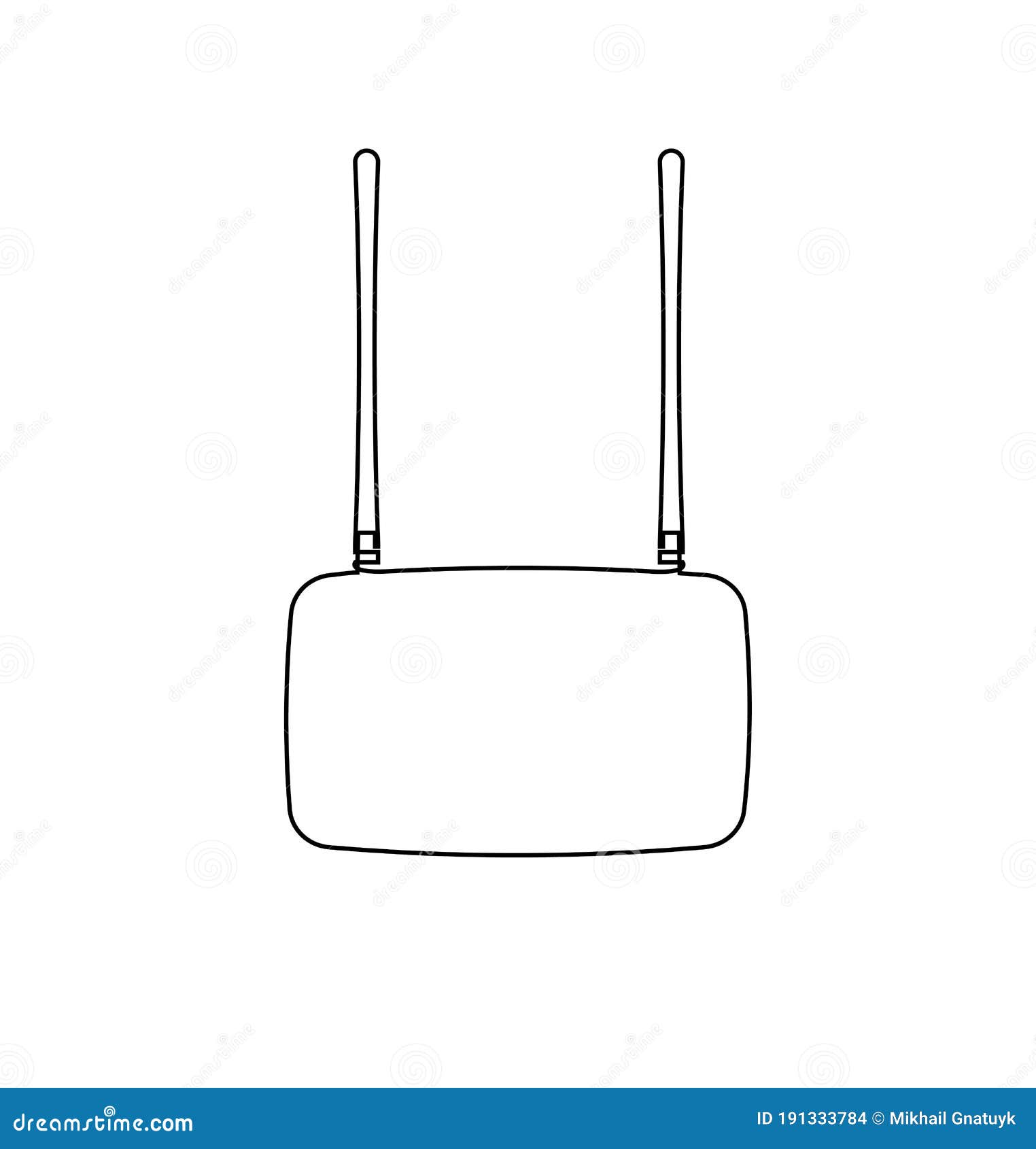 Wi-Fi. Continuous Line Vector Illustration. Wi-fi Router One Line ...