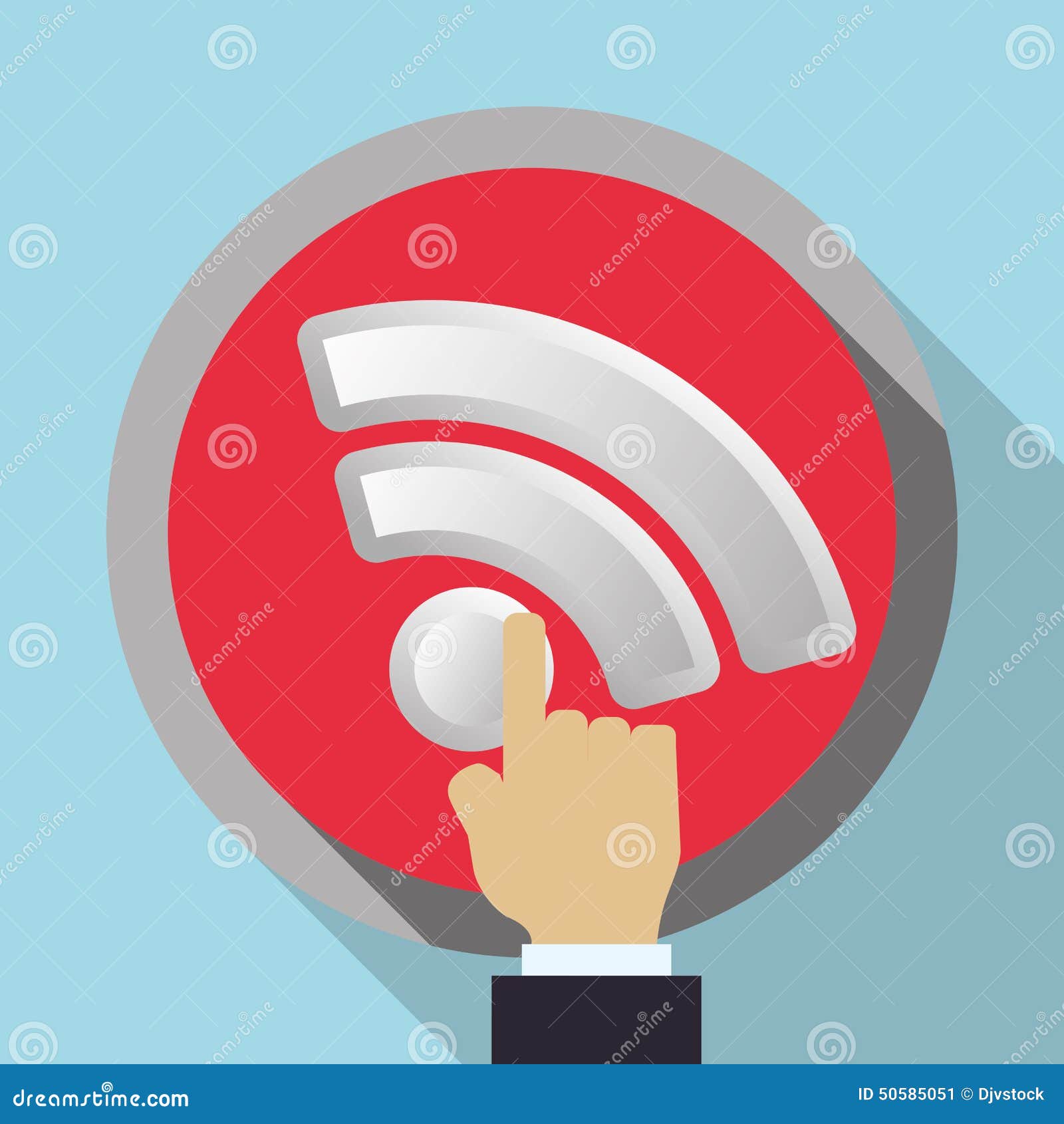 Wi-fi Design, Illustration. Stock Illustration - Illustration of public ...