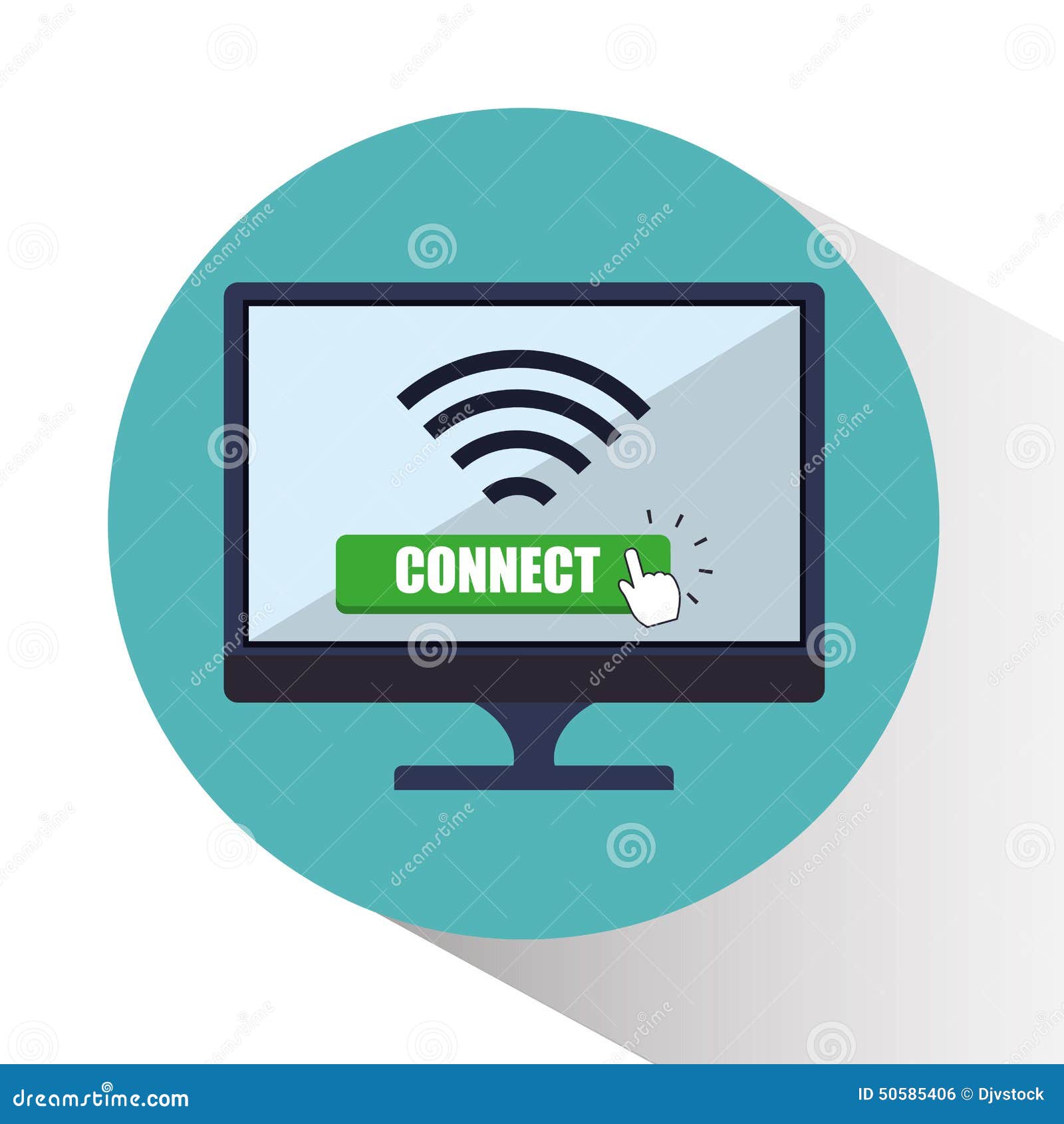 Wi-fi Design, Illustration. Stock Illustration - Illustration of cursor ...